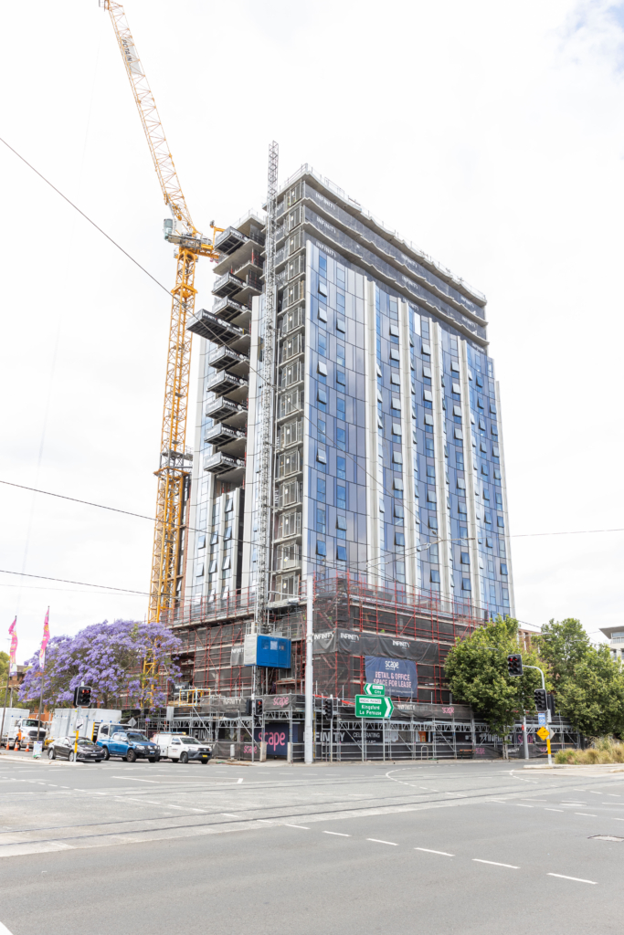 Sydney Construction Project Milestone - Scape Kensington - Infinity ...